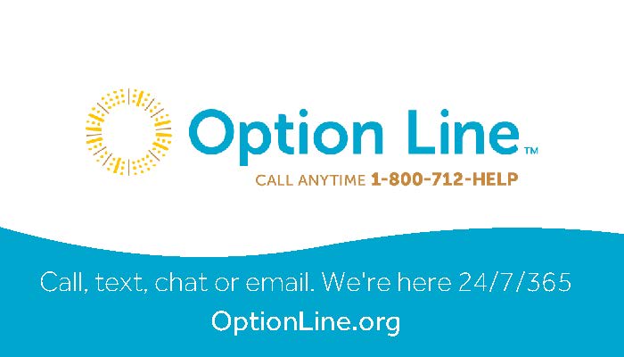 Option Line Business Cards (Set of 25) – Sidewalk Advocates for Life Store